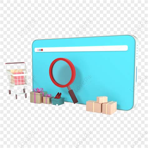 웹 사이트 일러스트 모바일 앱 3d 렌더링 온라인 쇼핑 매장 로고전화특수 효과 Png 일러스트 무료 다운로드 Lovepik