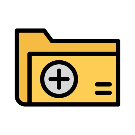 add folder generic outline color icon