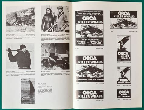 “orca The Killer Whale” Original 4 Page Cinema Exhibitors Campaign Pre