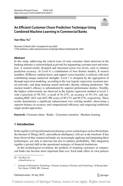 An Efficient Customer Churn Prediction Technique Using Combined Machine Learning In Commercial Banks