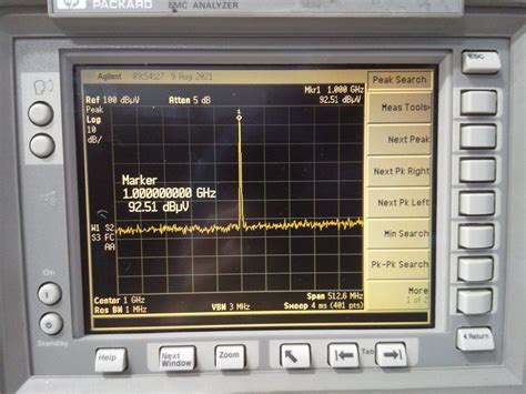 Hp Keysight Agilent E7401a Emc Analyzer 9khz To 1 5ghz Spectrum Analyz Ntc Tech