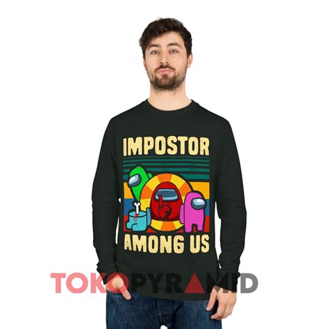 Impostor Among Us Shhh Retro Shirt Tokopyramid