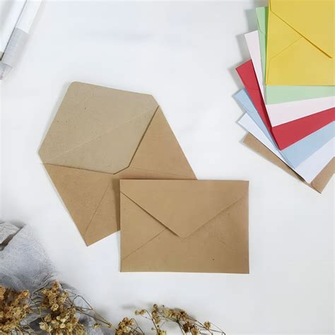 Jual Amplop Kecil A8 6x8 Cm Warna Coklat Kraf Ukuran A8 Amplop Kecil Amplop Kondangan Amplop