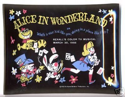 1965 Hanna Barbera And Rexall Alice In Wonderland Plate 37379875