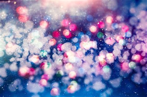 Premium Photo Colored Abstract Blurred Light Glitter Background