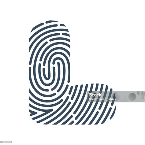 L 알파벳 꺾은선형 아이콘크기 벡터 지문 디자인식 알파벳 L에 대한 스톡 벡터 아트 및 기타 이미지 알파벳 L 지문 2015년 Istock
