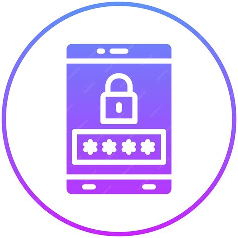 Premium Vector Mobile Password Icon Vector Icon Illustration Of Networking And Data Sharing