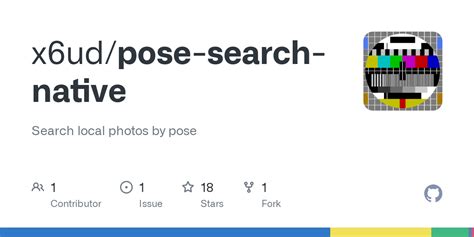 github x6ud pose search native search local photos by pose