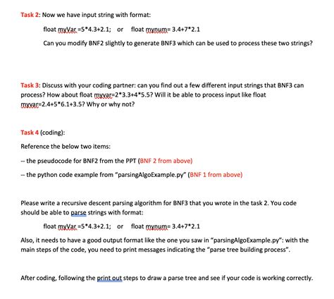 Question We Went Through The ParsingAlgoExample Py Chegg