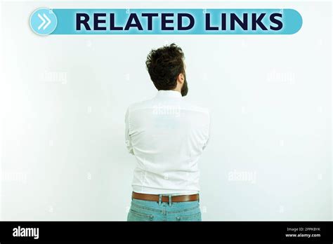 Sign Displaying Related Links Business Idea Website Inside A Webpage