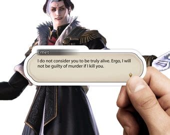 Final Fantasy Xiv Quote Stickers Haurchefant Greystone Etsy