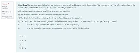 Solved Question 1 Not Yet Answered Marked Out Of 1 00 Flag Chegg Com