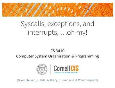 pdf syscalls exceptions and interrupts …oh my › courses › cs3410