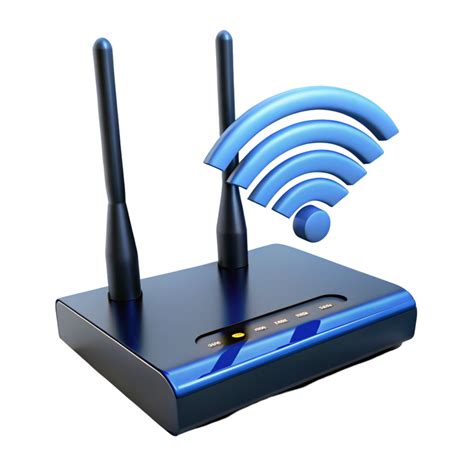 High Speed Wireless Router With Wifi Signal Icon 55355447 Png