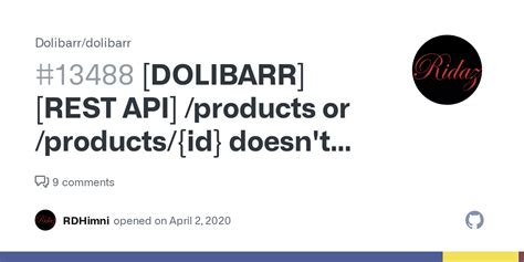 [dolibarr] [rest api] products or products {id} doesn t return
