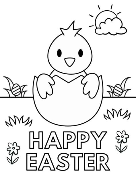 Free Printable Easy Easter Coloring Pages