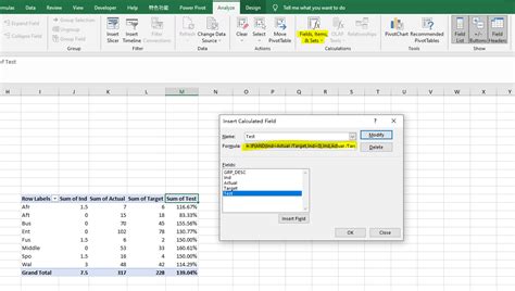 Excel Pivot Calculated Field Microsoft Qanda