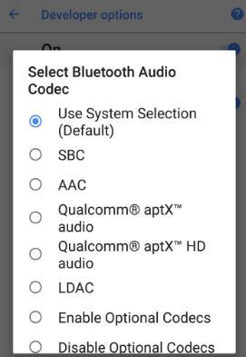 How To Change Bluetooth Audio Codec On Android Oreo