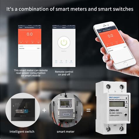 Smart Life Tuya APP Single Phase Din Rail WIFI Sma Grandado