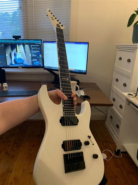 my first 7 string esp e ii m ii 7b baritone evertune r 7string