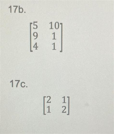 solved show all work and steps when multiplying the rows