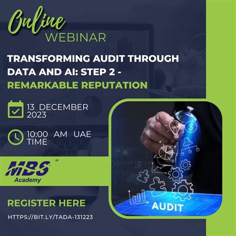 Mbs Academy Middle East On Linkedin Audit Dataanalytics Aiinaudit
