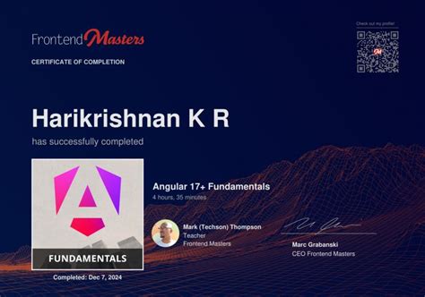 Upgraded To Angular 17 After Completing The Angular 17 Fundamentals