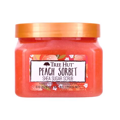 TREE HUT Peach Sorbet Shea Sugar Scrub Oz Everything Beauty GH