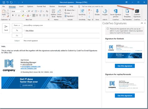 Microsoft Outlook Email Signature Template Tasteenglish