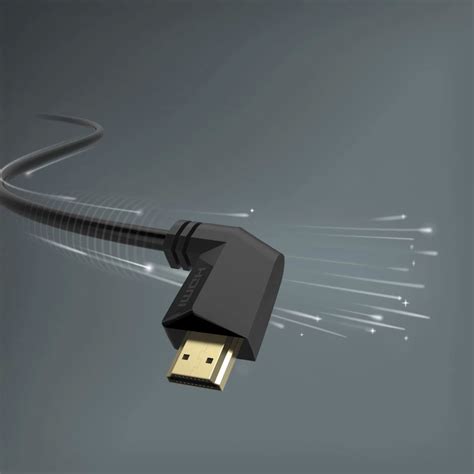 High Speed Hdmi™ Cable Plug Plug 90° Ethernet 1 5 M