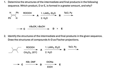 [solved] Please Draw Structures To Show Work When Asked Nee