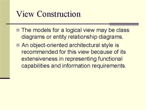 Using Architecture Frameworks Outline N Software Architecture Frameworks