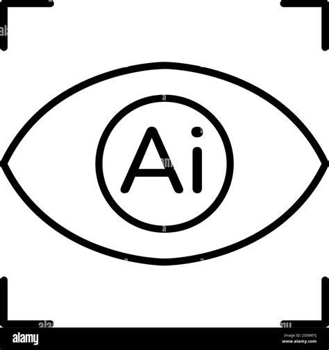 generative ai vision icon stock vector image and art alamy