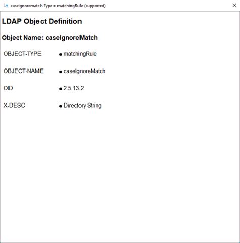 Ldapviewer Help View Object