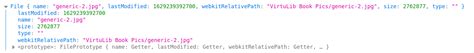 Javascript File Object Resulting From `filesystemfileentryfile