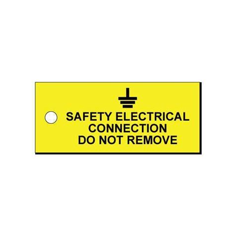 Safety Electrical Connection Label At Neta Humphrey Blog