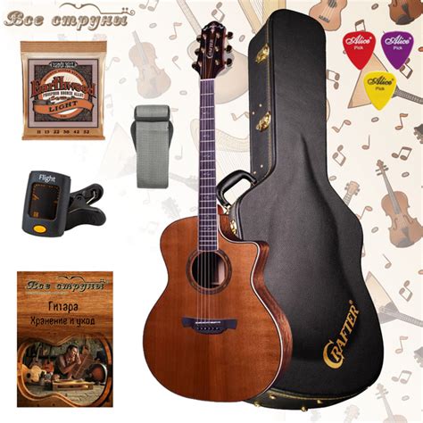 Гитара CRAFTER LX G-2000c акустическая со струнами Ernie Ball и ...