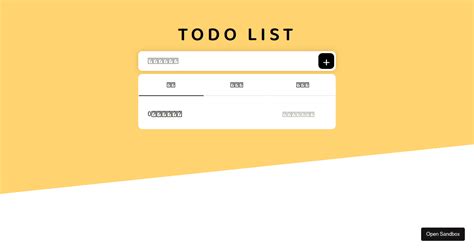 todolist codesandbox