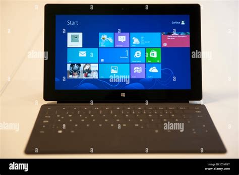 The Tablet Pc Microsoft Surface Operating With The New System Windows