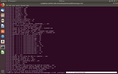 Configure Error Invalid Value Of Canonical Build Issue LibtraceTeam Libtrace GitHub
