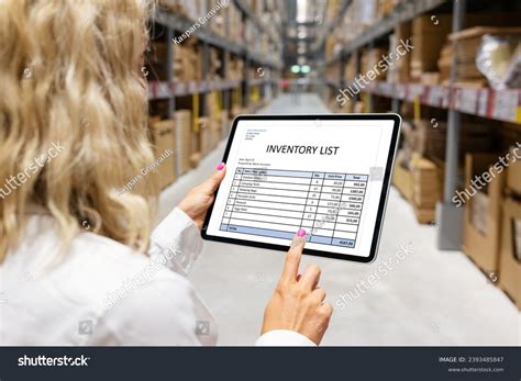 Employee Making Inventory List Warehouse Stock Photo Shutterstock