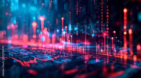 Charts And Graphs With Dynamic Data Visualizations Depict Market