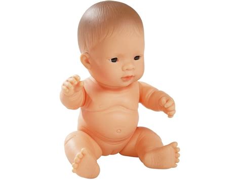 Boneca De Corpo Duro Sem Cabelo 21 Cm Ines