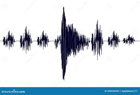 Black Seismogram Of Seismic Activity Or Lie Detector Record Stock Illustration Illustration Of