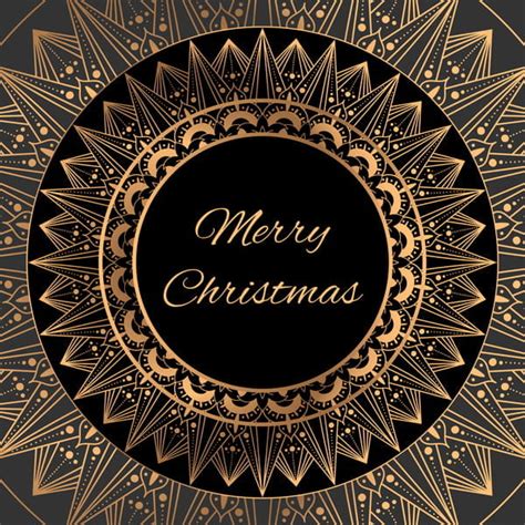 크리스마스 황금 고급 프레임 벡터 재료 Eps Uidownload