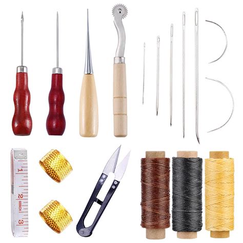 바느질 바늘과 Lmdz 가죽 바느질 키트 왁스 스레드 골무 및 기타 가죽 공예 도구 수리 Diy 도구 세트바느질 Aliexpress