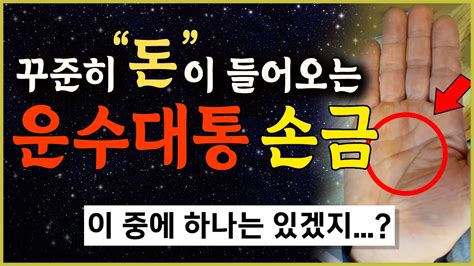 조만간 큰돈 들어오는 대박나는 손금 2가지 꼭 확인해보세요 Youtube