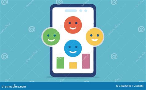Mood Tracker A Smartphone Graph Displaying Emotional Wellness With Mood Icons Like Happy Sad And