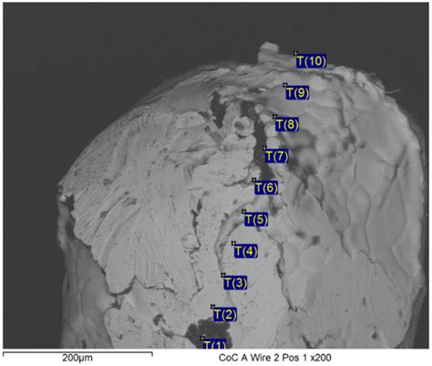 A Example Of An Sem Scanning Electron Microscope Image Of A Cross