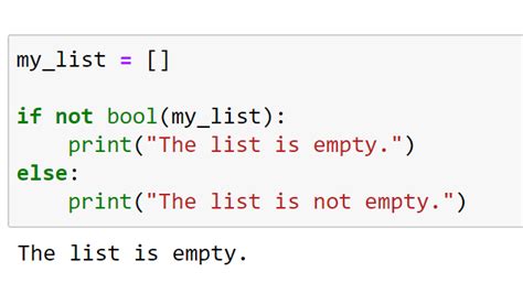 How To Check If A List Is Empty In Python